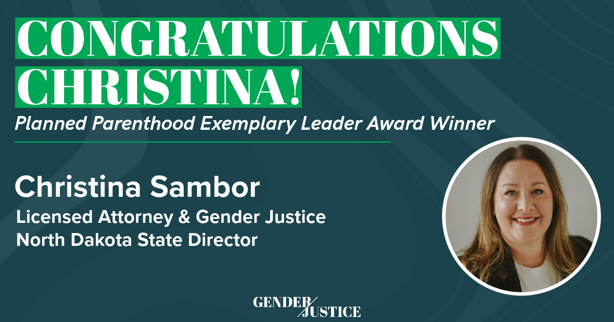 Christina Sambor receives Planned Parenthood 2023 Exemplary Leader ...
