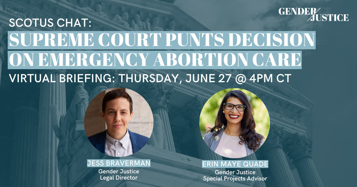 Participant Survey - SCOTUS Chat: Supreme Court Punts Decision on Emergency Abortion Care Ahead ...