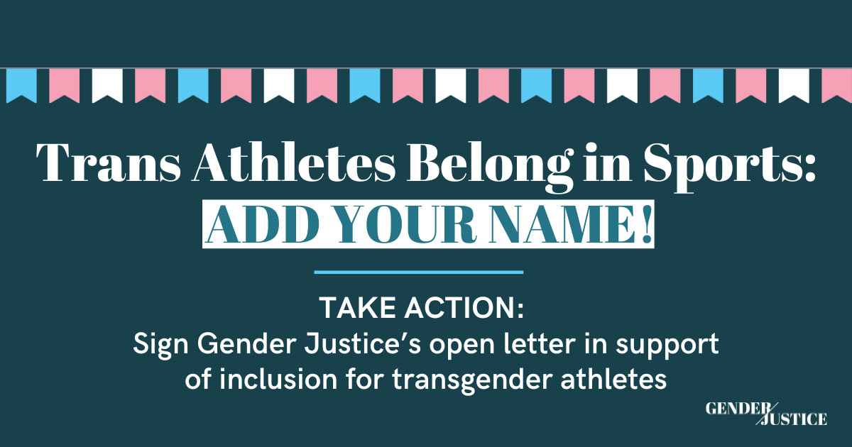 Open Letter in Support of Inclusion for Transgender Athletes - Gender ...